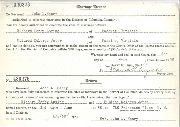 Loving v. Virginia | Supreme Court Historical Society
